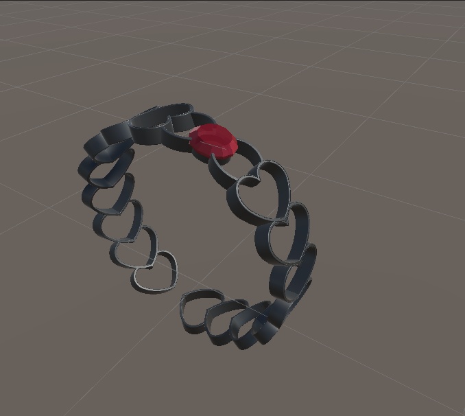 [VRChat] Heart Ring ハートリング 3D Model - pandayuk1 - BOOTH