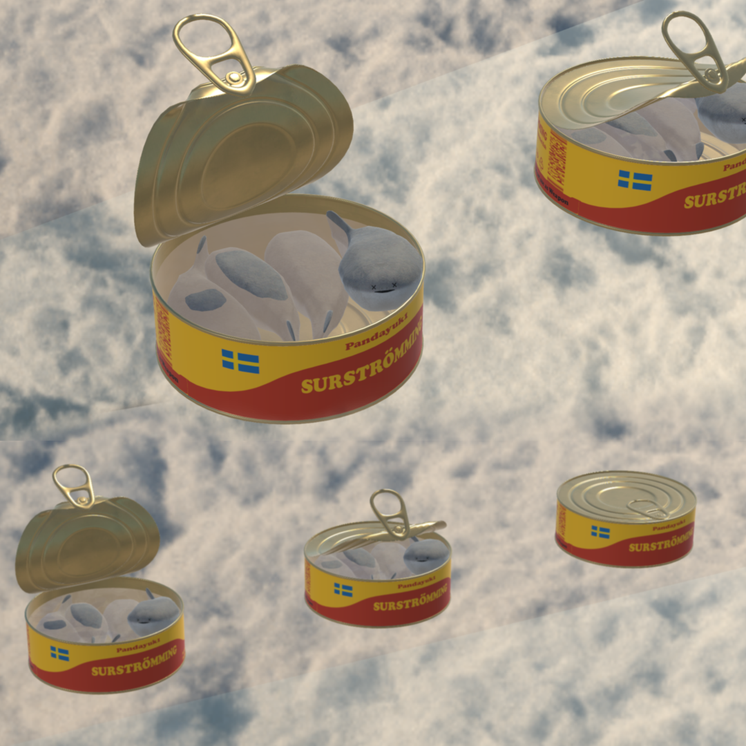 [VRChat] サカバンシュールストレミング Sacabam Surströmming 3D Model - pandayuk1 - BOOTH