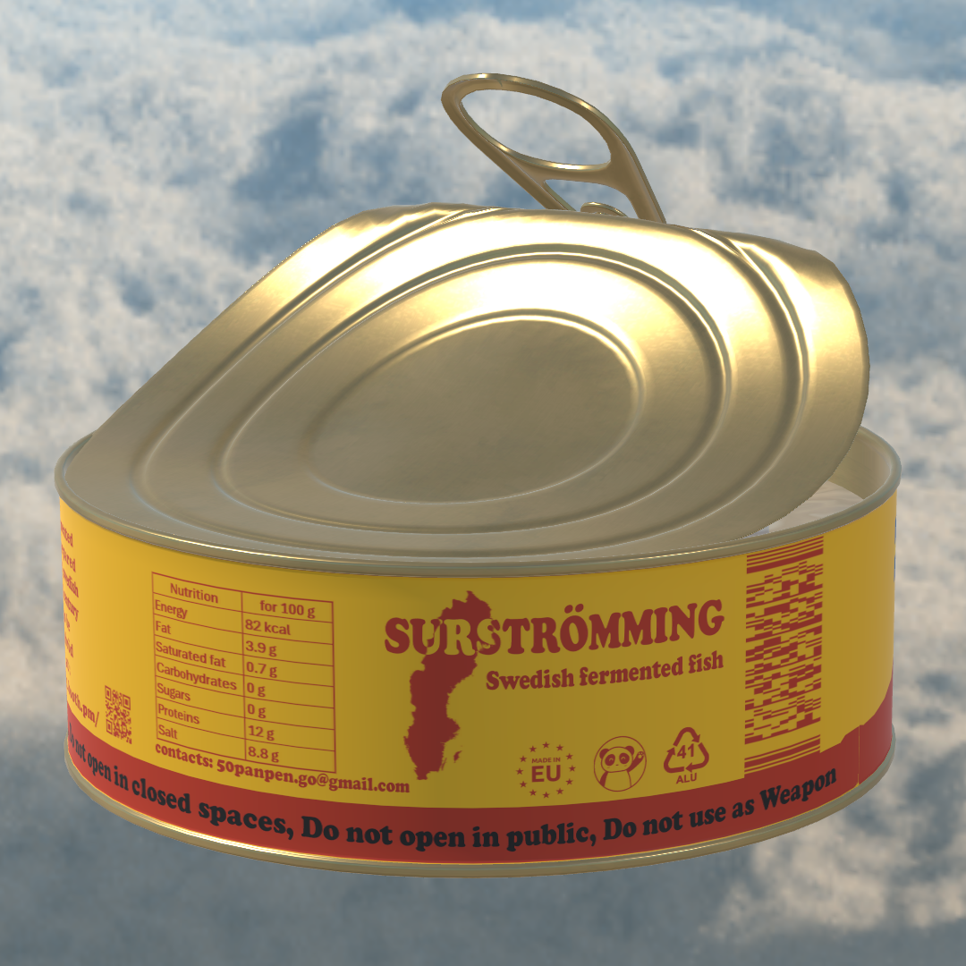 [VRChat] サカバンシュールストレミング Sacabam Surströmming 3D Model - pandayuk1 - BOOTH