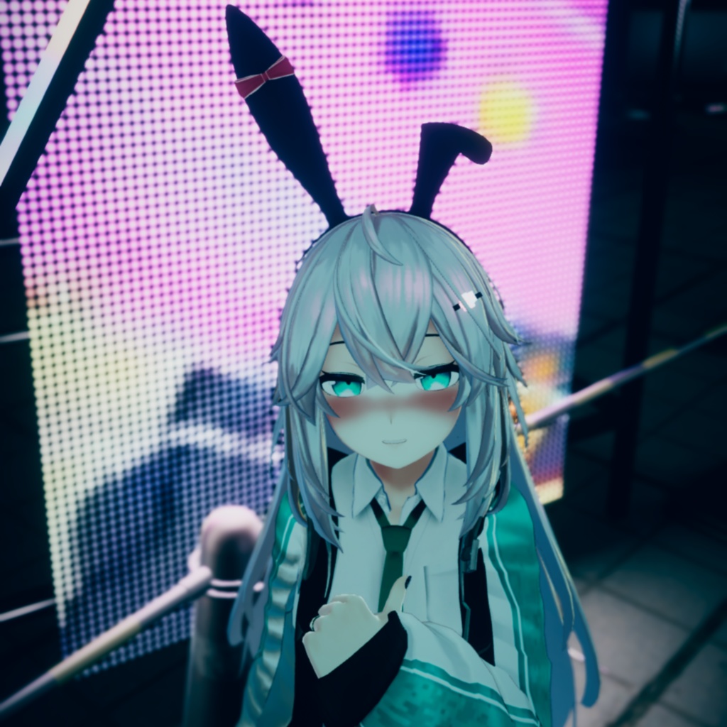 [VRChat] のびーるバニー Bunny Ears 3D Model (MA) - pandayuk1 - BOOTH