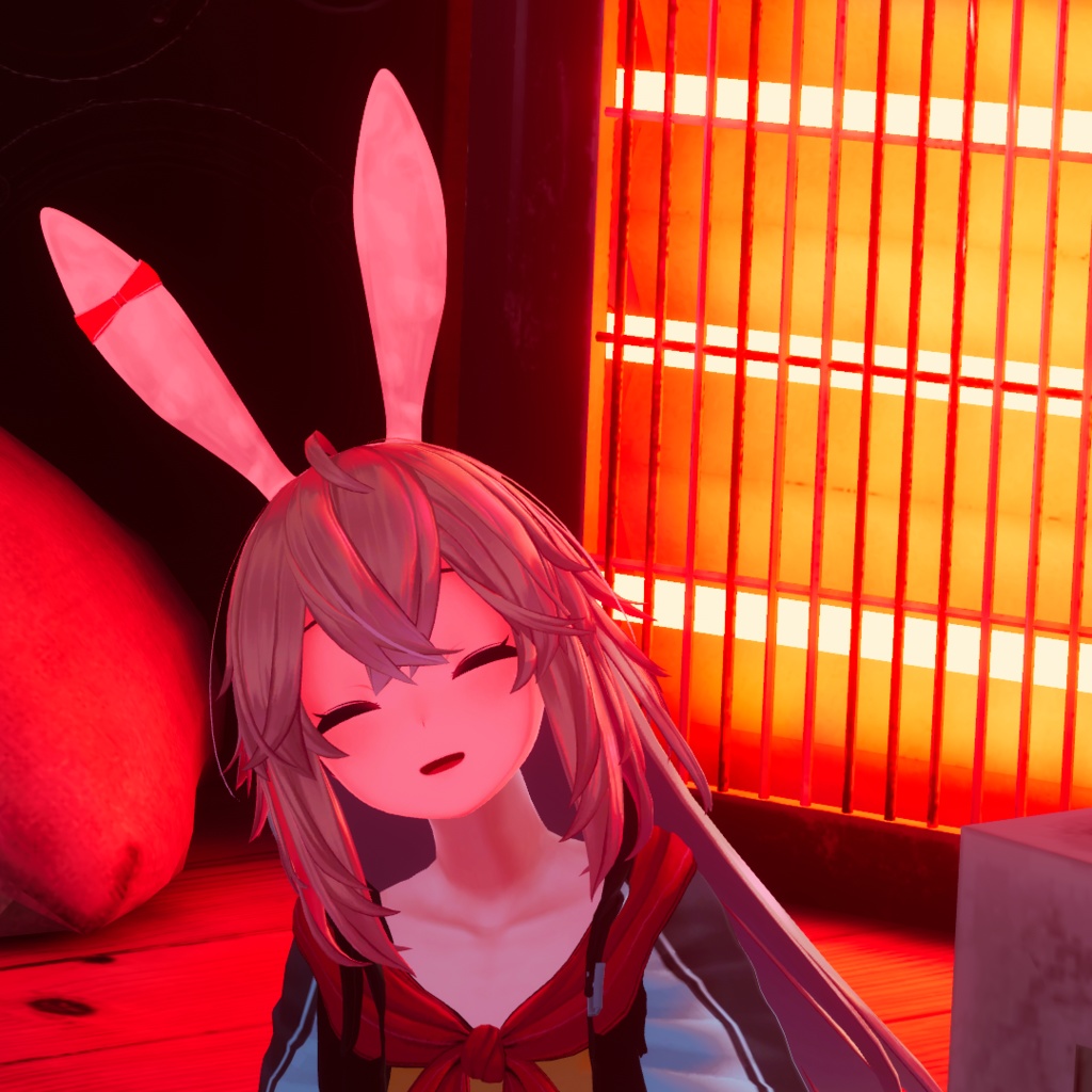 [VRChat] のびーるバニー Bunny Ears 3D Model (MA) - pandayuk1 - BOOTH