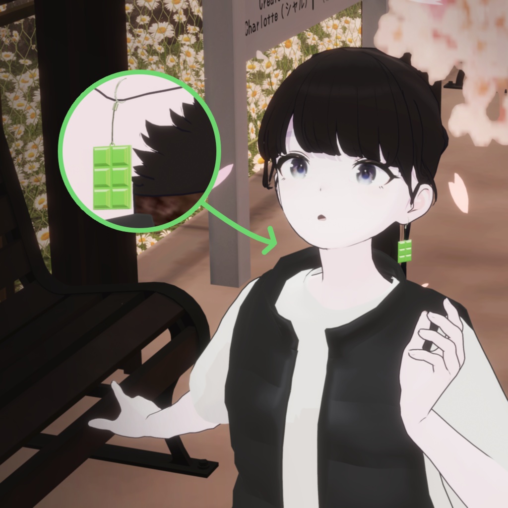 [VRChat] チョコレートキーホルダー Chocolate Key chain 3D Model - pandayuk1 - BOOTH