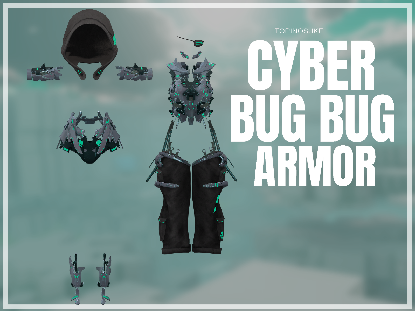 -cyber series- BUGBUG armor【VRC】【4アバター対応】 - TORINOSUKEの家 - BOOTH