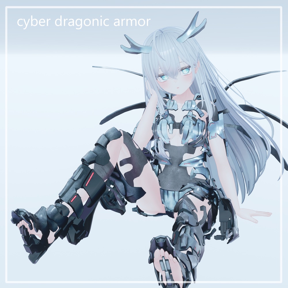 cyber dragonic armor【VRC】【5アバター対応】 - TORINOSUKEの家 - BOOTH