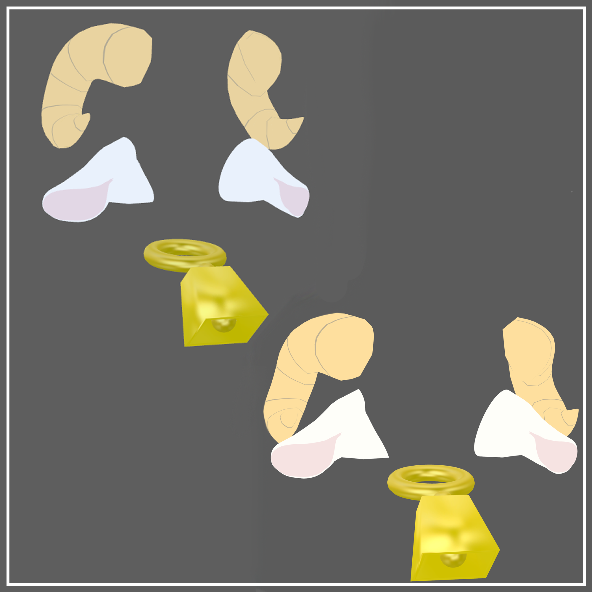 Sheep set [ear,horn,bell] [Grus] - KAI_Hideout - BOOTH