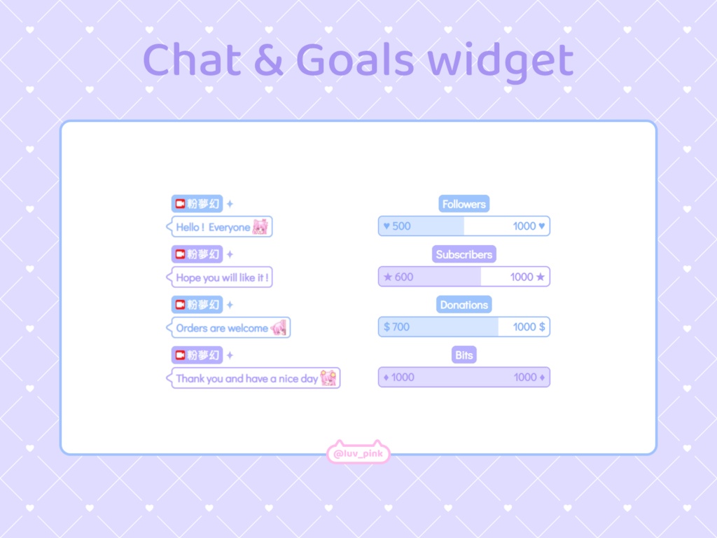 【配信】Purple blue dialogue - Chat and Goals for Stream - Twitch/Facebook ...