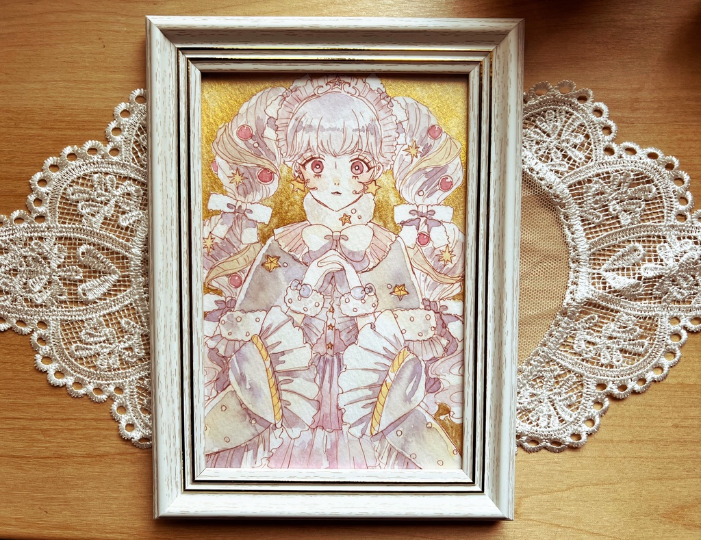 Milky。。。christmas ver.【額縁付き・アナログ原画】 - 💌Mero letter💌 - BOOTH