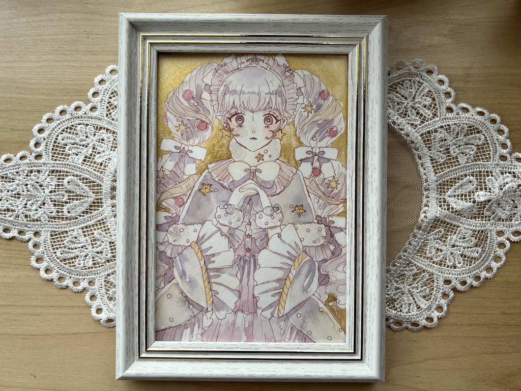 Milky。。。christmas ver.【額縁付き・アナログ原画】 - 💌Mero letter💌 - BOOTH