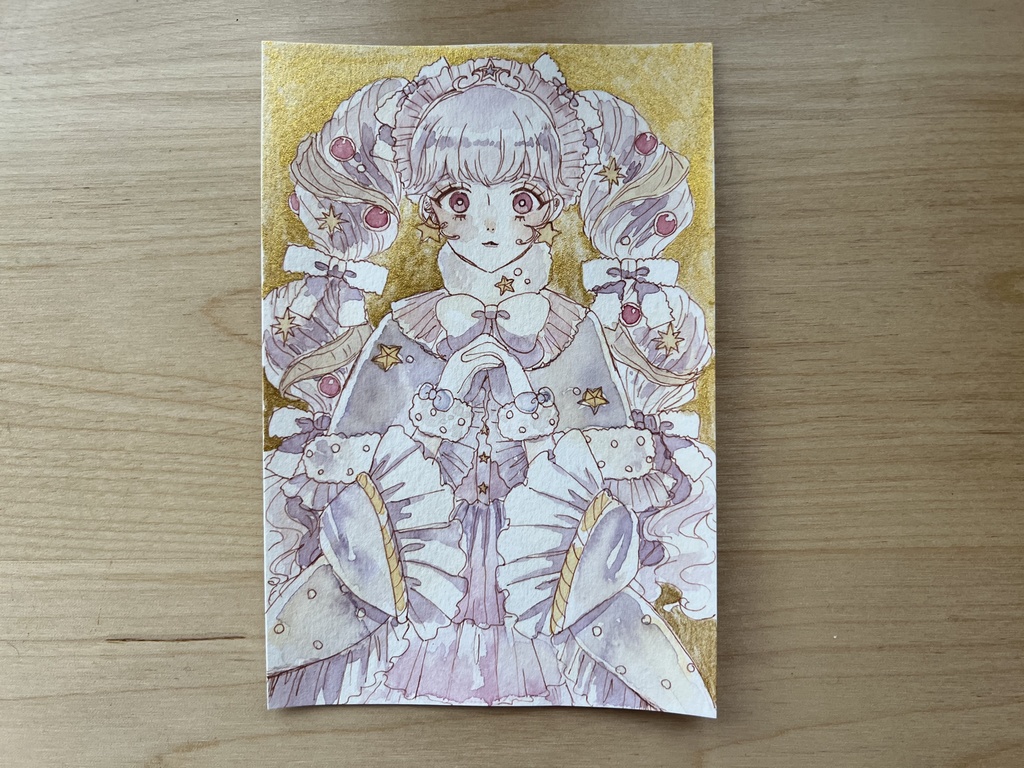 Milky。。。christmas ver.【額縁付き・アナログ原画】 - 💌Mero letter💌 - BOOTH