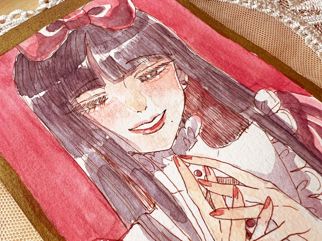 貴方が私にタイトルをつけてくれる？【額縁付き・アナログ原画】 - 💌Mero letter💌 - BOOTH