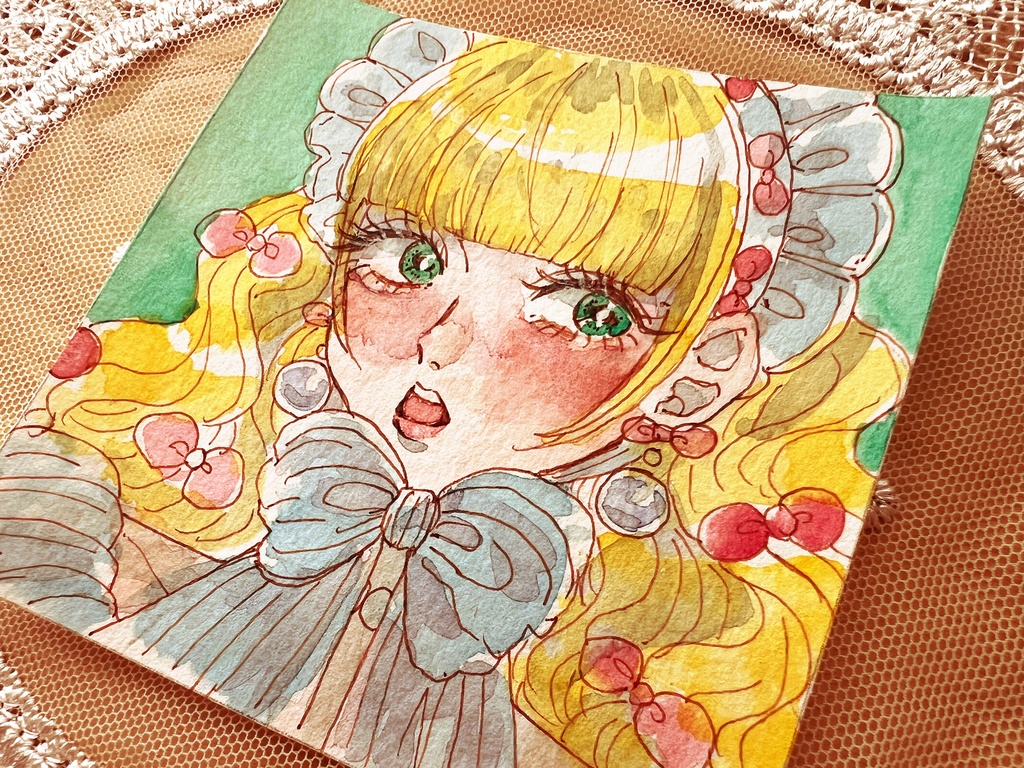 ねえ、聞いて！【額縁付き・アナログ原画】 - 💌Mero letter💌 - BOOTH