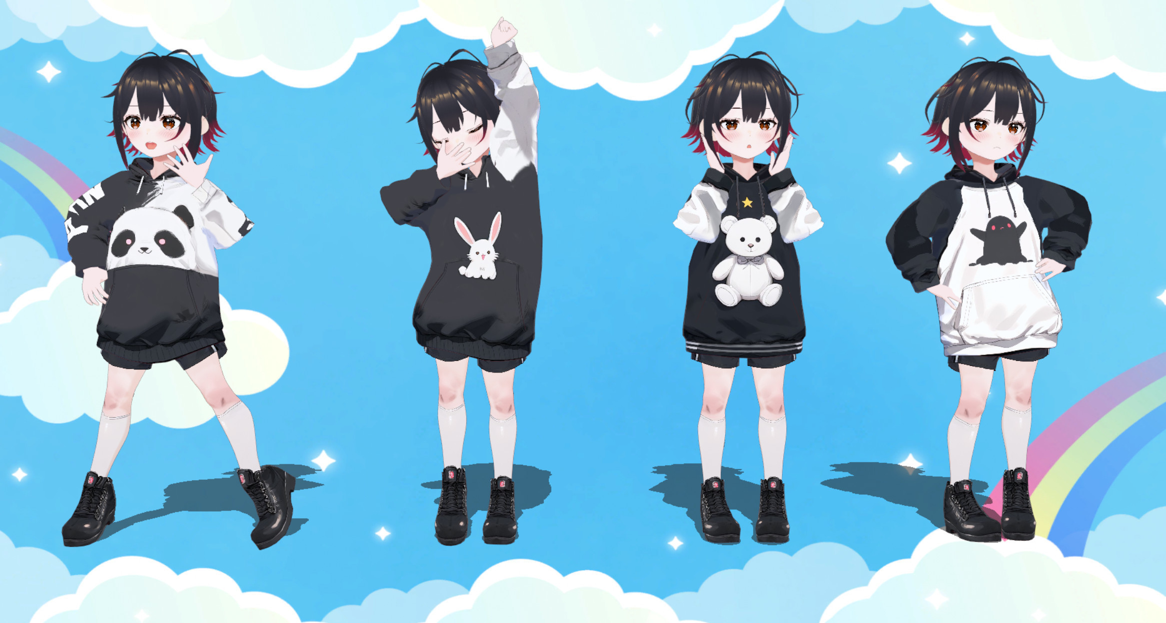 【Vroid】Hoodie - Animal series - rudream - BOOTH