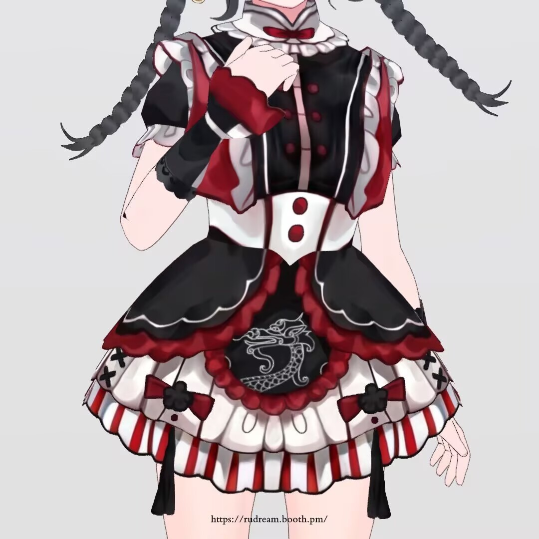 🏮[Vroid] Chinese New Year Outfit / 墨舞龙燕 - rudream - BOOTH