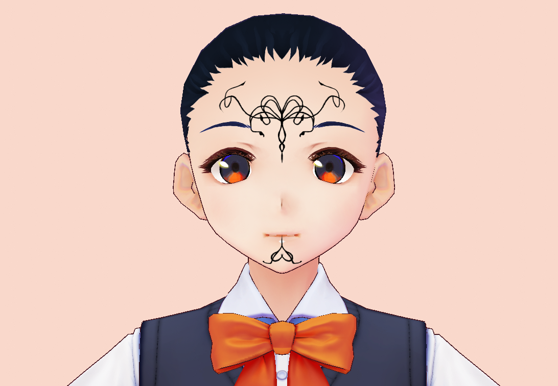 [VROID TEXTURE] Elf Face Paint - squishy - BOOTH