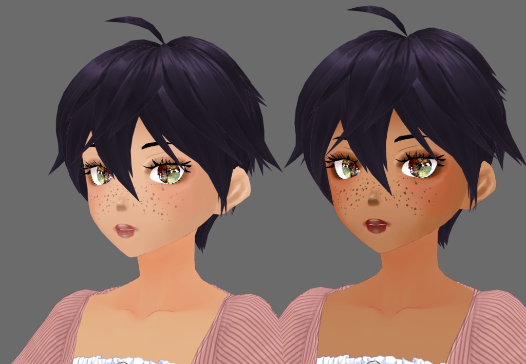 Freckled Face Skin Texture - squishy - BOOTH