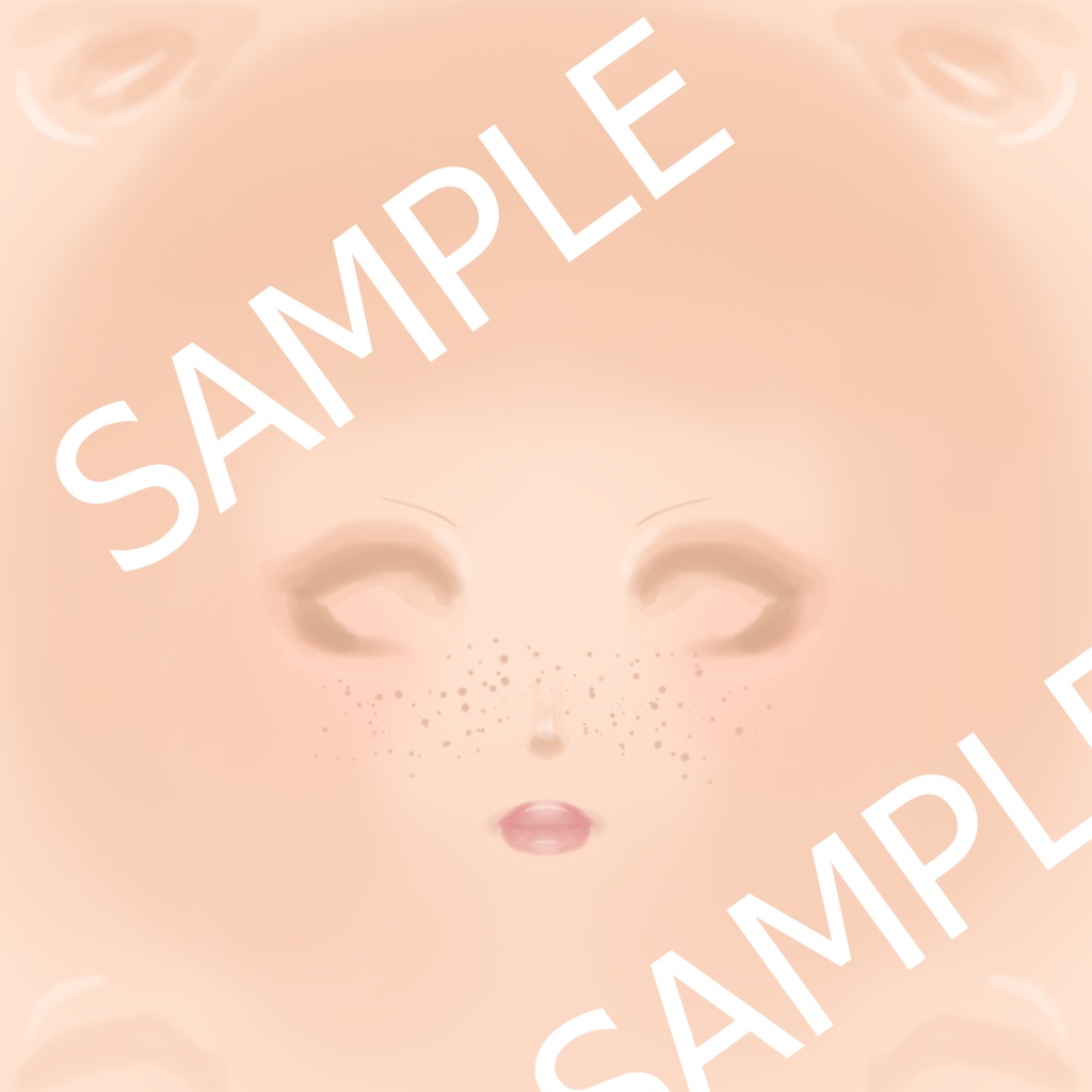 Freckled Face Skin Texture - squishy - BOOTH