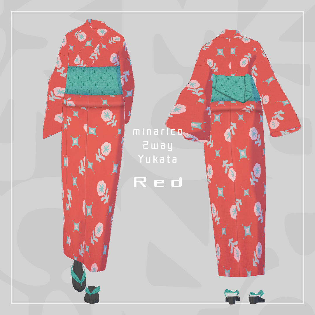 【VRoid】2way Yukata 2023 Full Set - minarico - BOOTH
