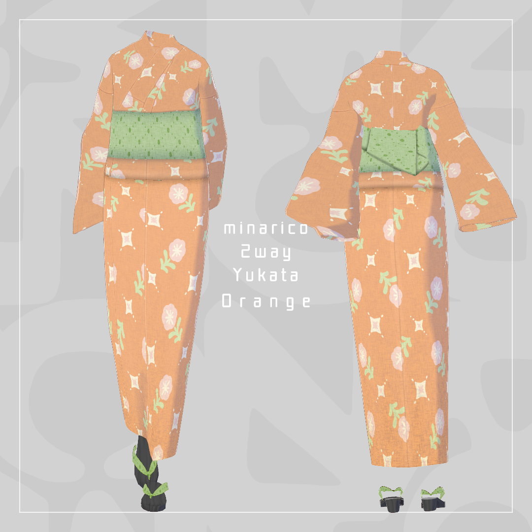 【VRoid】2way Yukata 2023 Full Set - minarico - BOOTH