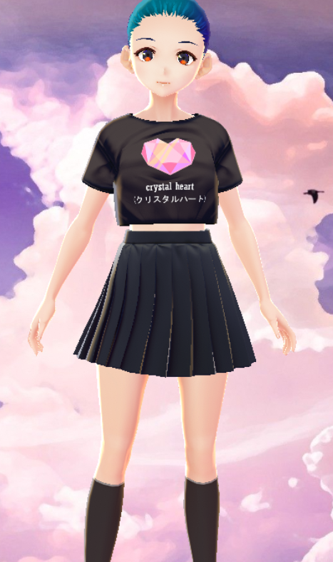 Crystal Heart [VROID MINI-SHIRT] - MillyDusa - BOOTH