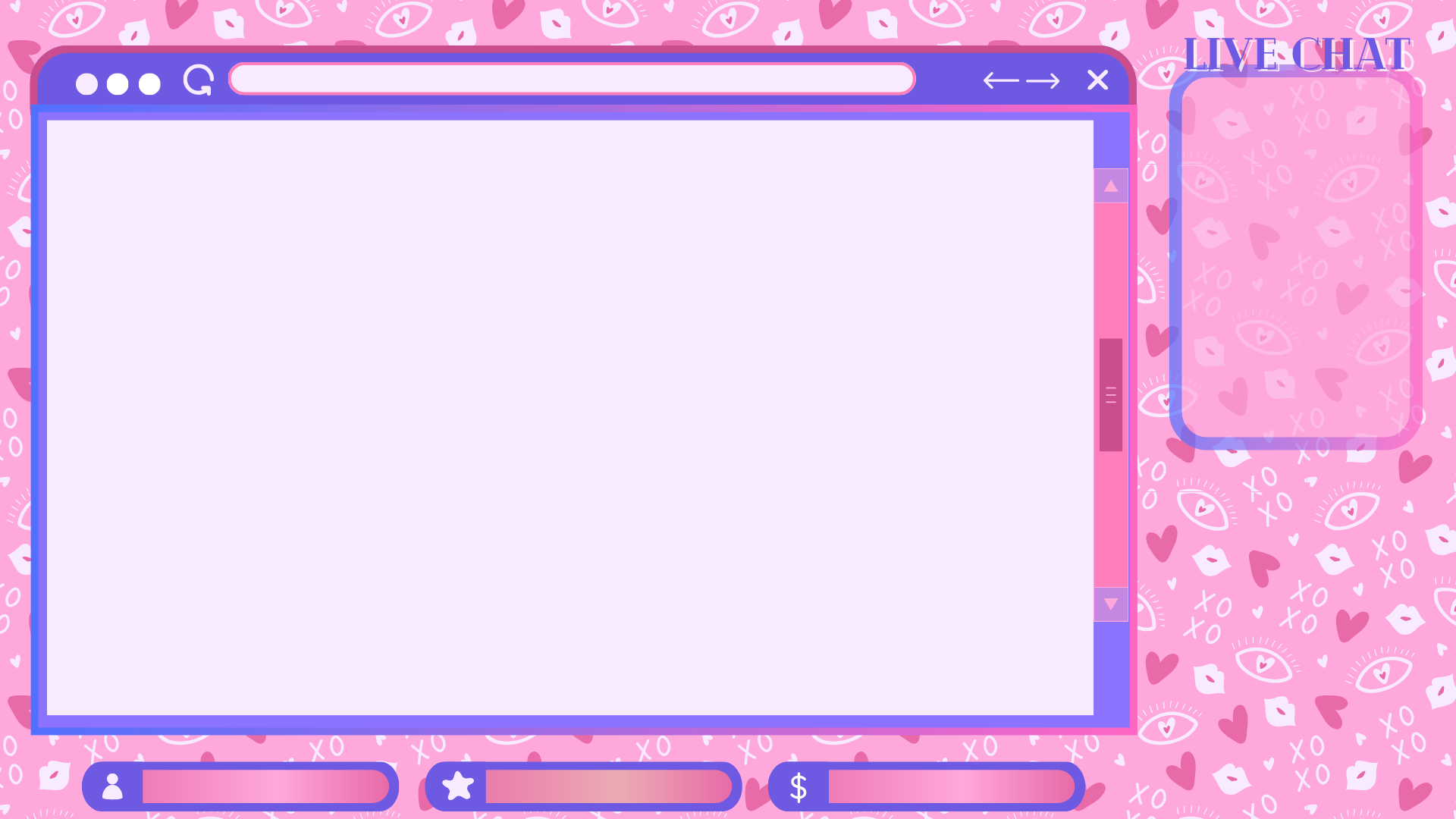 XoXo TWITCH OVERLAYS [FREE] - MillyDusa - BOOTH