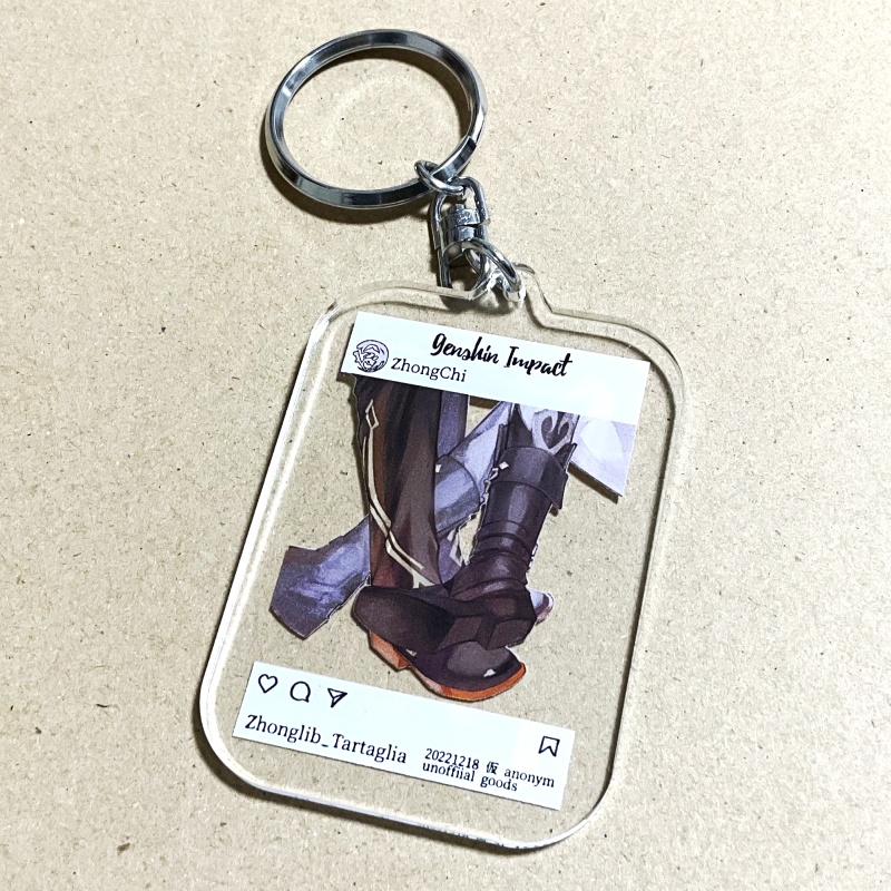 acrylic keychain - anonym - BOOTH