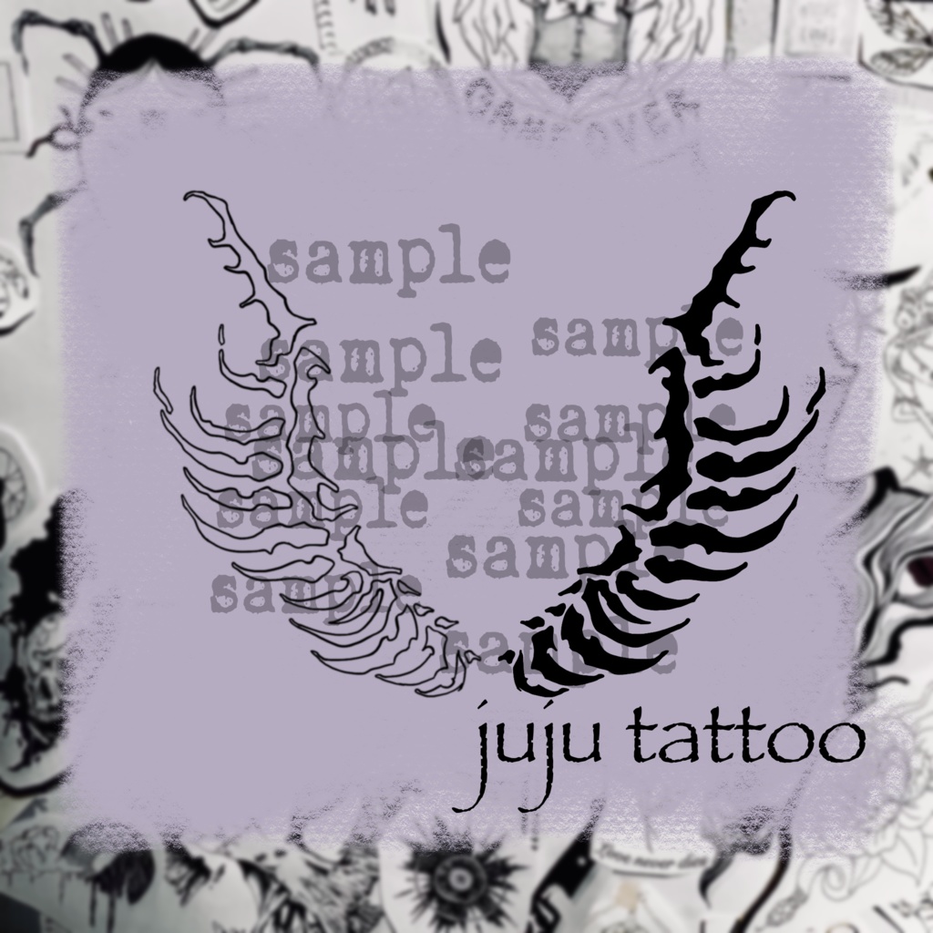 【VRC】 bone texture 骨モチーフタトゥー - 樹.ink - BOOTH