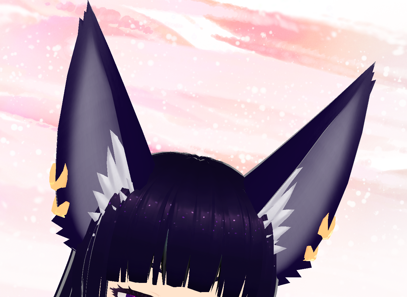 [FREE] Wolf/Cat GOLD earrings VROID - Nighmarewolf - BOOTH