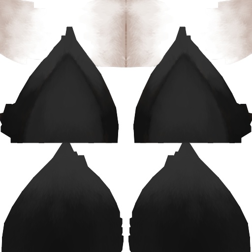 [FREE] Realistic cat ear texture (Black,White & Brown) - Nighmarewolf ...