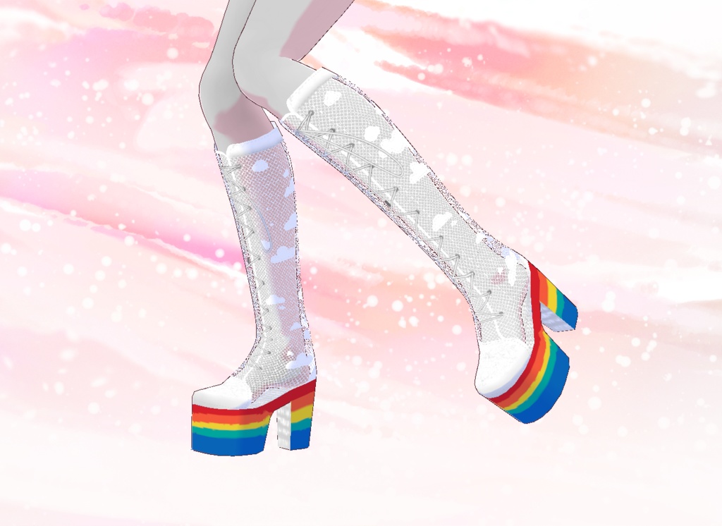 [FREE] Rainbow Boots and Shoes pack - Nighmarewolf - BOOTH