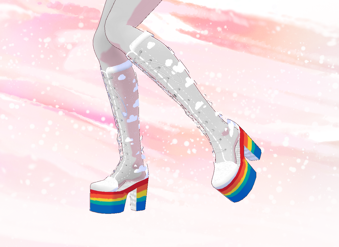 [FREE] Rainbow Boots and Shoes pack - Nighmarewolf - BOOTH