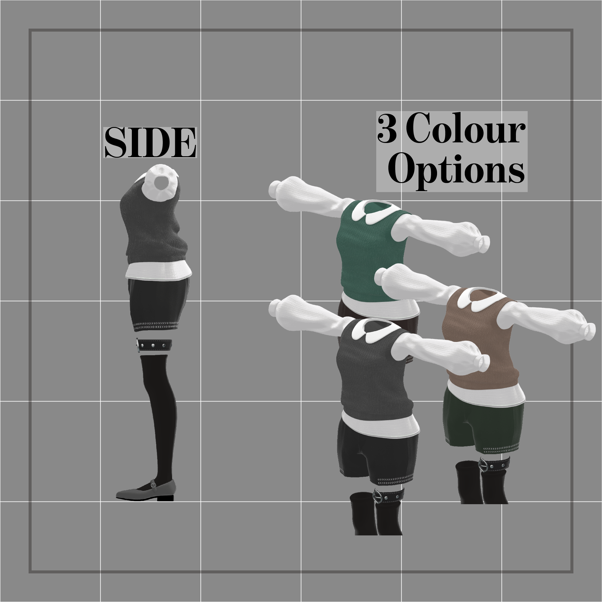 【森羅・マヌカ対応】Refined Casual【VRChat用セット衣装】 - sui's room - BOOTH