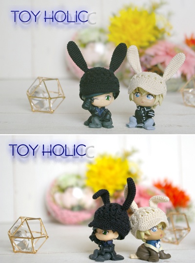 【過去作品】No.27 DCちぢませ隊用 うさ耳キャスケット＜黒＞ - TOY HOLIC - BOOTH