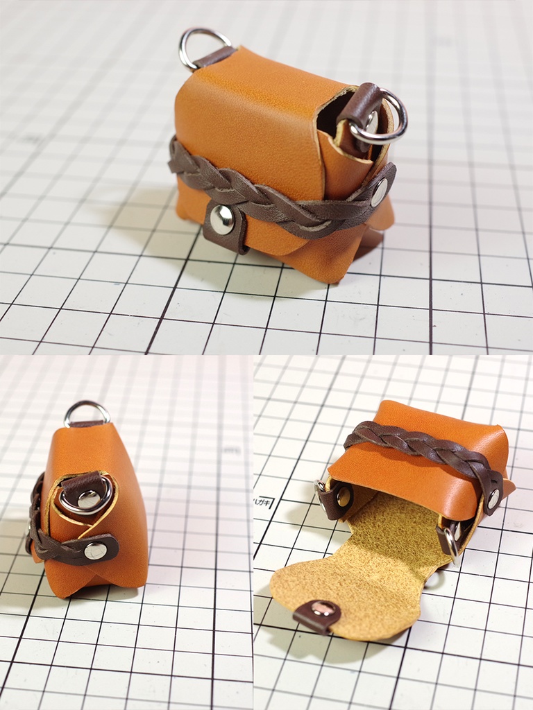 1/3ドール用冒険者の鞄（キャメル） カジュアルバッグ - 工房sinq - BOOTH