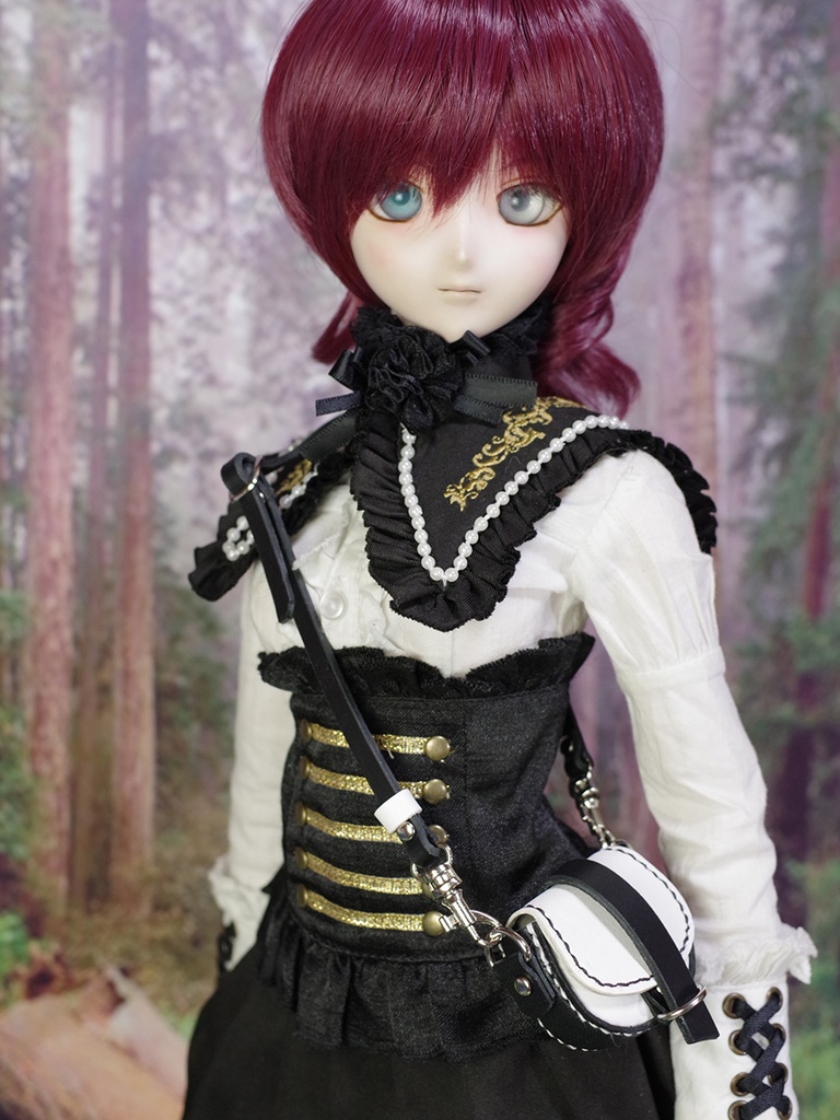1/3ドール用ショルダーバッグ（ホワイト・ブラック） - 工房sinq - BOOTH