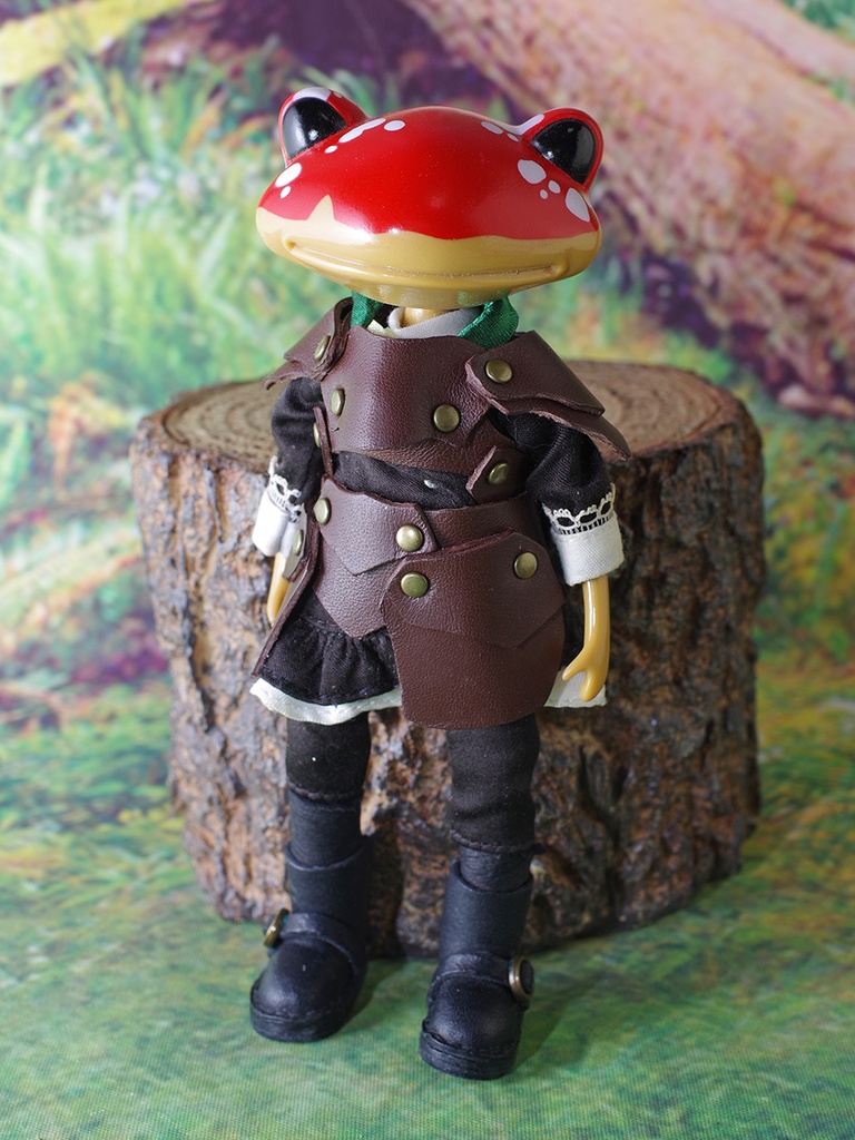 1/12ドール用革の鎧（ダークブラウン） - 工房sinq - BOOTH