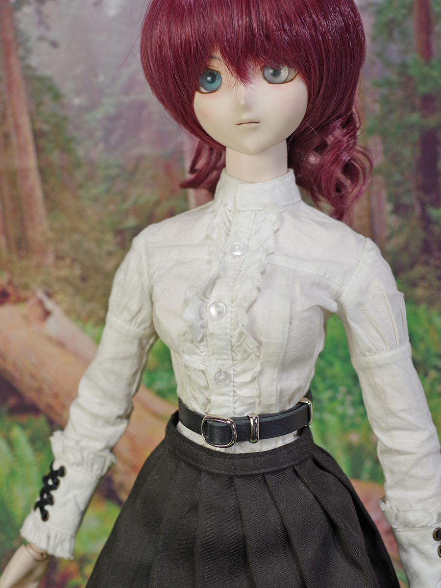 1/3ドール用フリーサイズベルト（ダークブラウン／ブラック） - 工房sinq - BOOTH