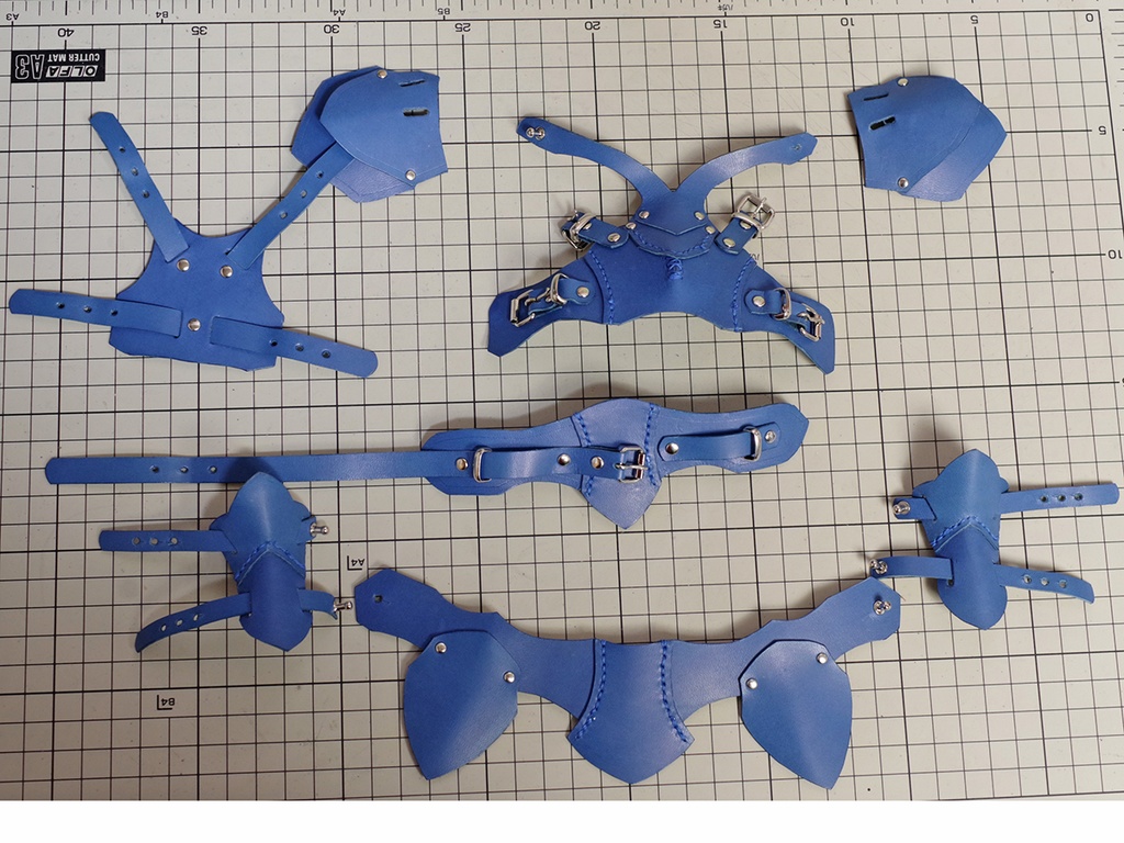 MDD向けレザーアーマー（ブルー） - 工房sinq - BOOTH