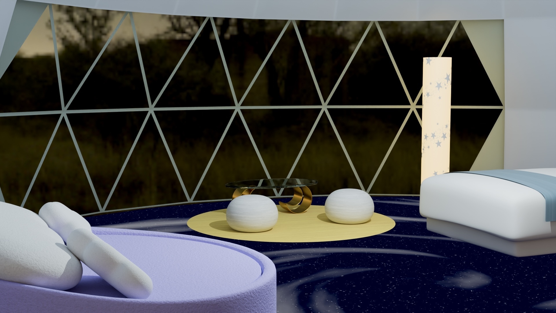 【3Dモデル】星空のグランピングテント - MOFU - BOOTH