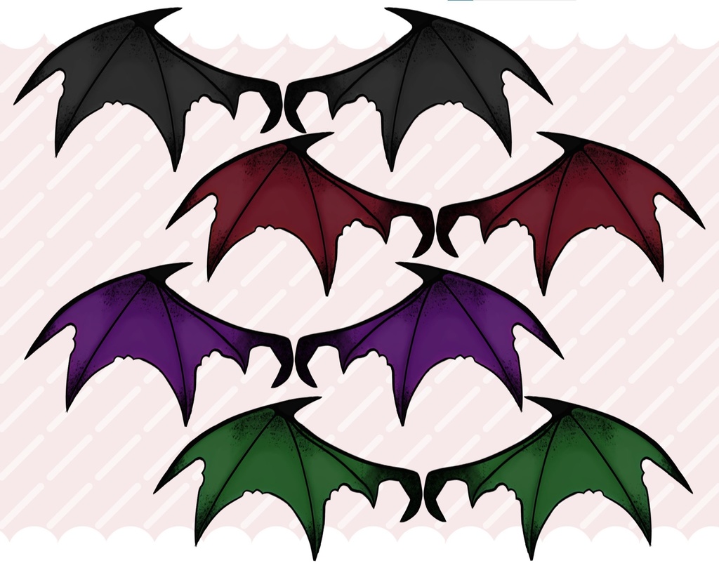 Live2D Dragon Wings Animated - Iiwiss - BOOTH