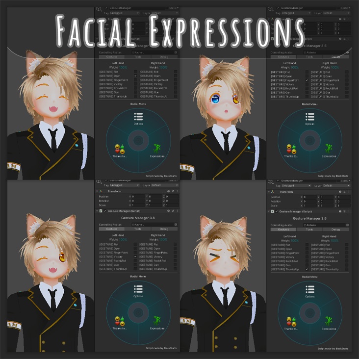 [Free] Gesture Manager 3.9 (Av3 Emulator & Osc) - BlackStartx - BOOTH