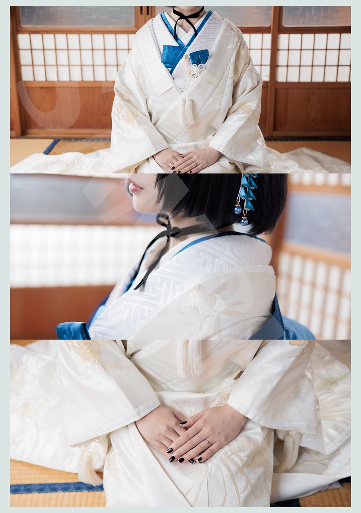 【C105新刊】ブルアカーキキョウ(新婚) コスプレ写真集セット「朧月が××に眠るまで」 - KINOKO屋/Vtuber暁きのこ(委託) - BOOTH