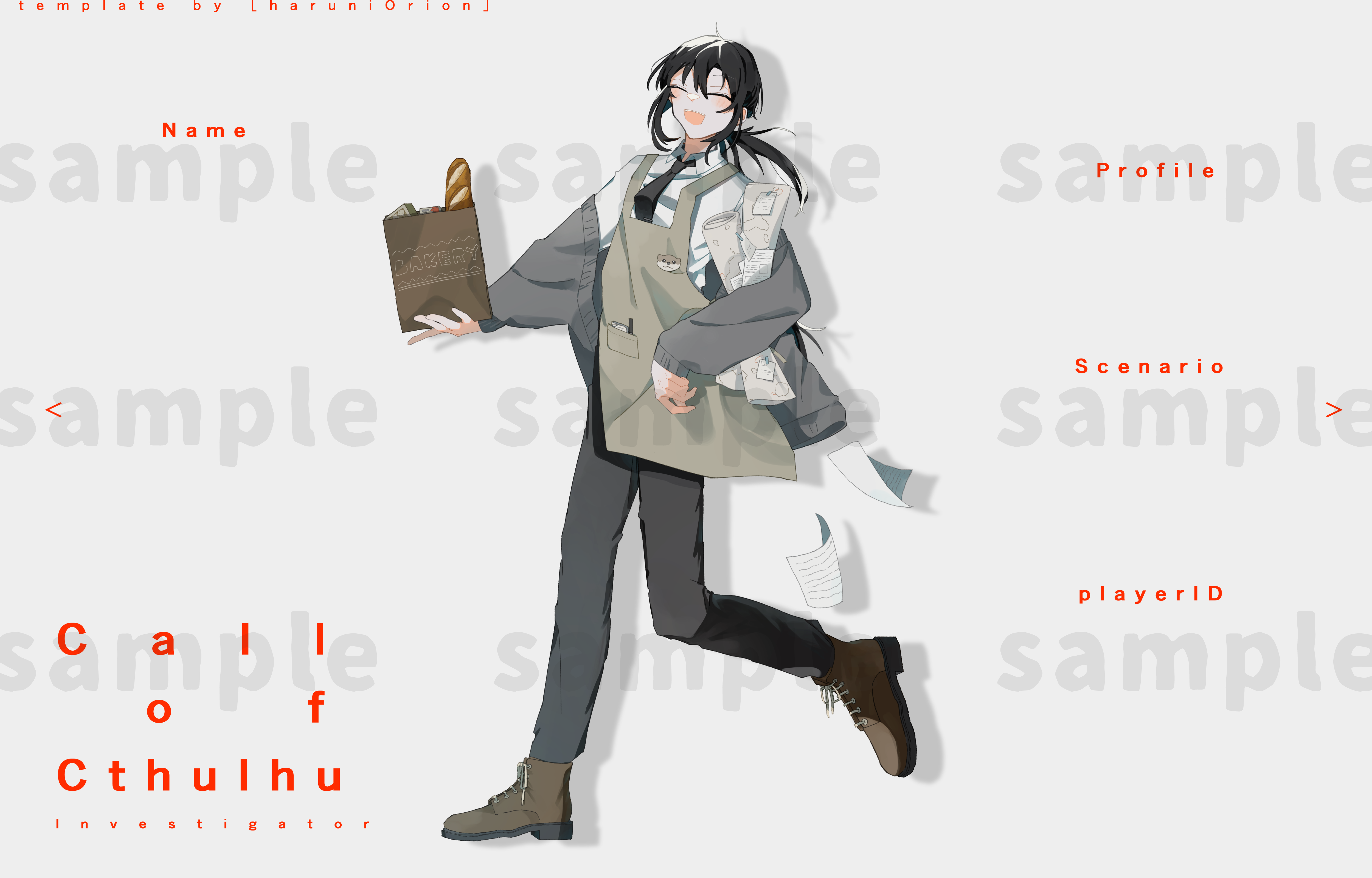 【無料】TRPG立ち絵ディスプレイ素材 #1 - [haruniOrion] - BOOTH