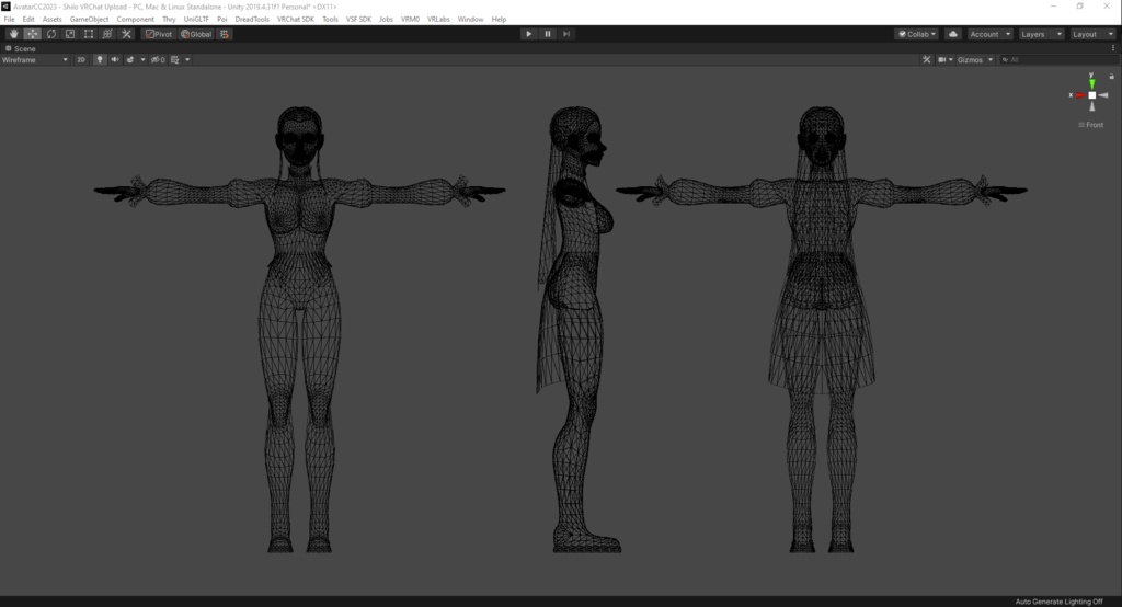 Shilo - Unity NPC と VRChat アバター - Shilo - A Unity NPC and VRChat Avatar - Sam Dutter - BOOTH