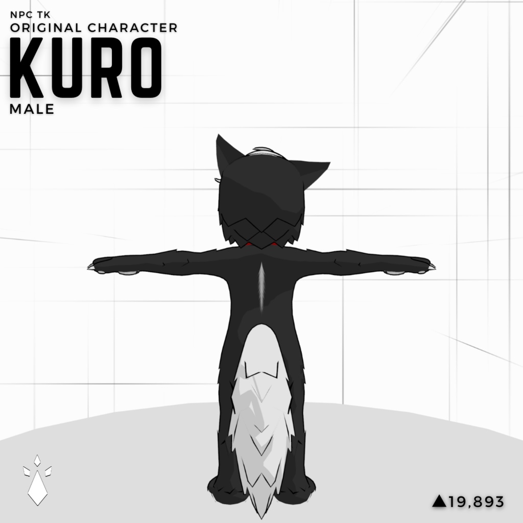 [Avatar]Original Character - Kuro - - TK Metaverse - BOOTH