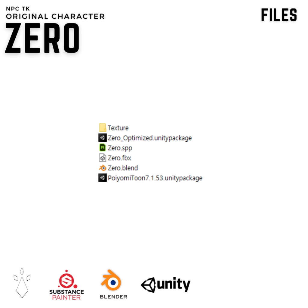 [Avatar]Original Character - Zero - - TK Metaverse - BOOTH