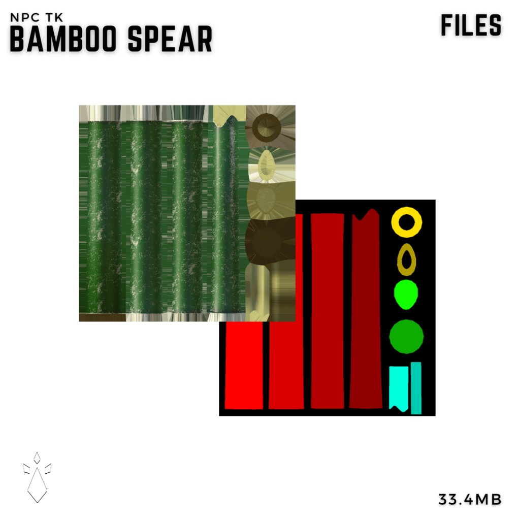 [3D Prop]Bamboo Spear & Blood Particle - TK Metaverse - BOOTH