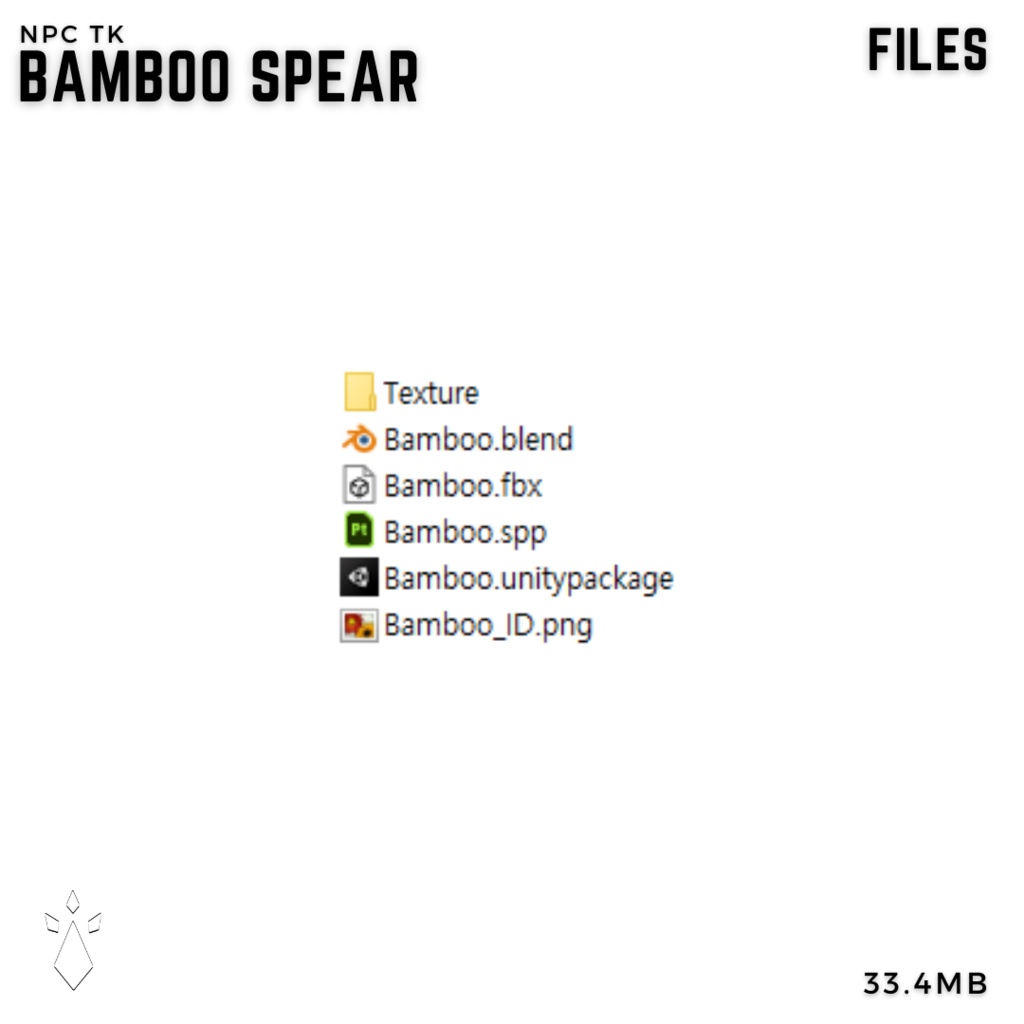 [3D Prop]Bamboo Spear & Blood Particle - TK Metaverse - BOOTH