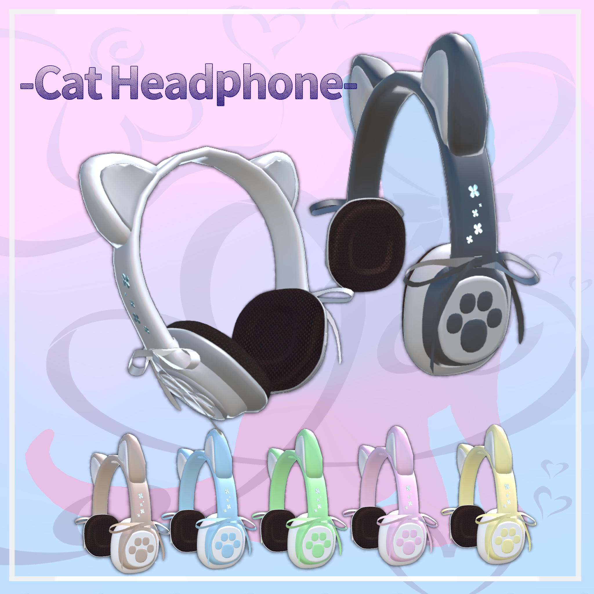 無料!! ショップ開設一年記念／Cat Headphone 【VRChat想定】 - magyo-oshop - BOOTH