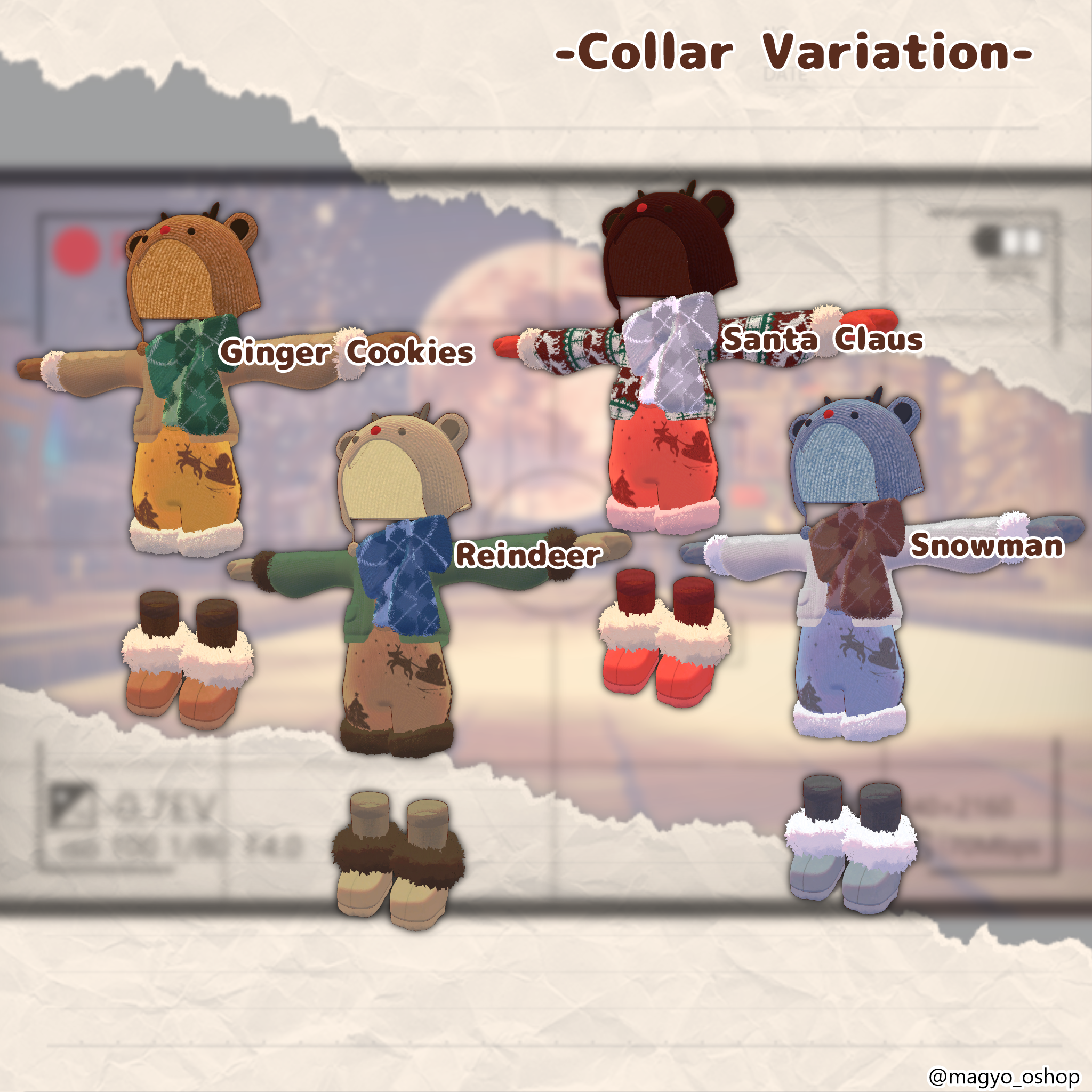 【Waffle Bear Winter/ワッフルベアウィンター】 - magyo-oshop - BOOTH
