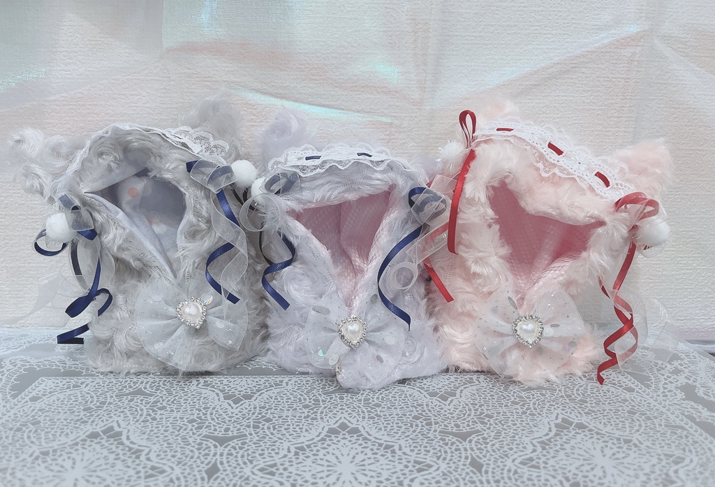 ネコ耳フード付きケープ(グレー) - R-CHU - BOOTH